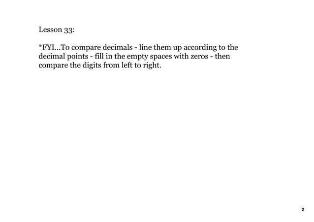 7th Math (C2) - Lesson 33 | PPT