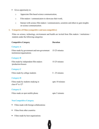 7th national science film festival | PDF