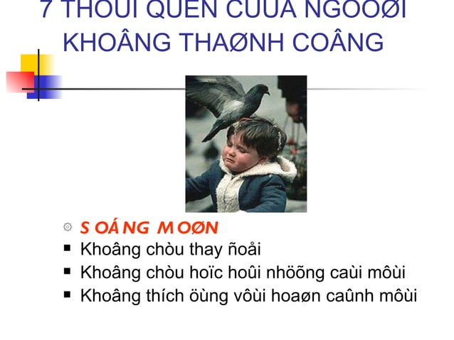 7 thoi quen cua nguoi thanh cong | PPT