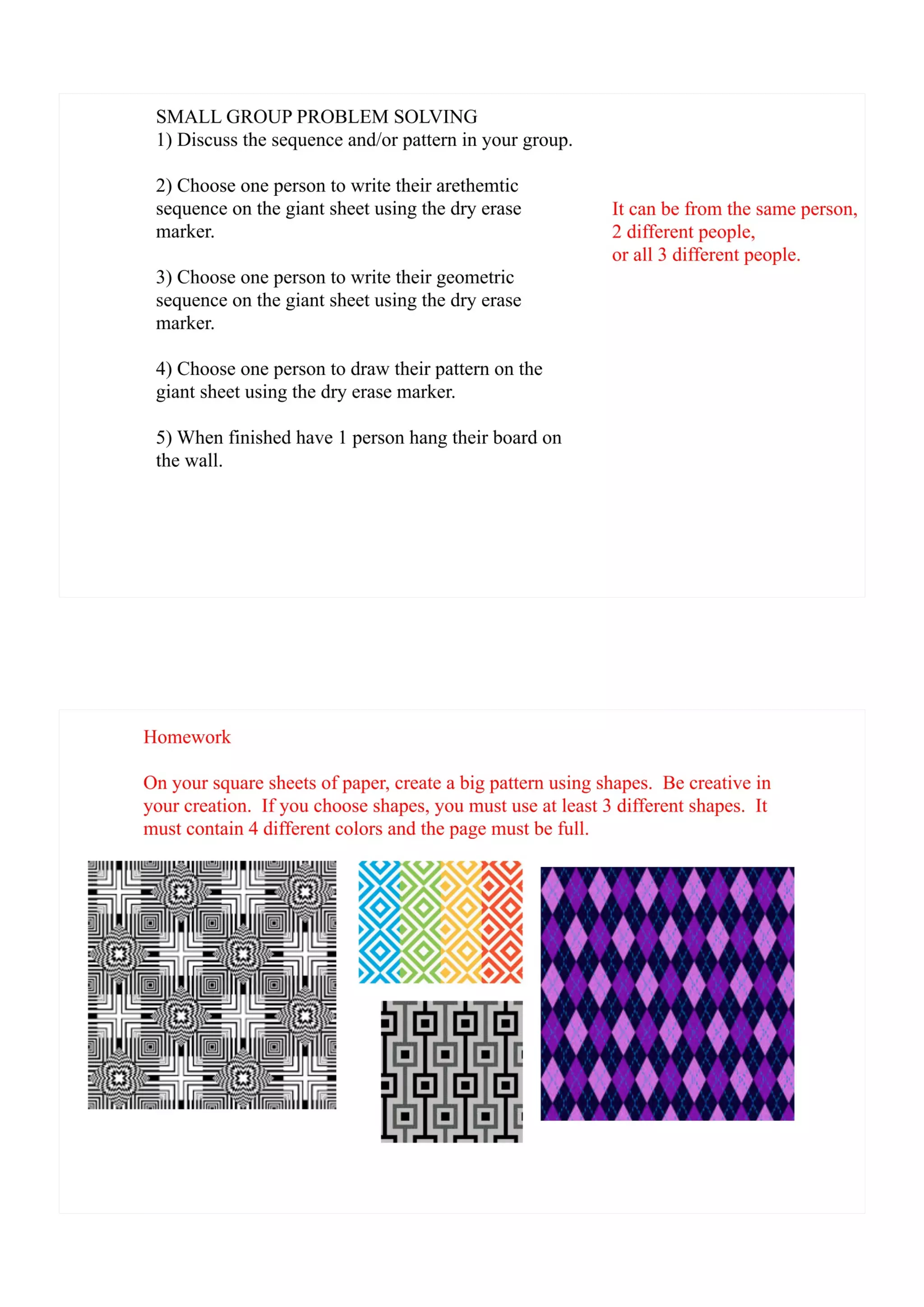 7th patterns and sequences | PDF