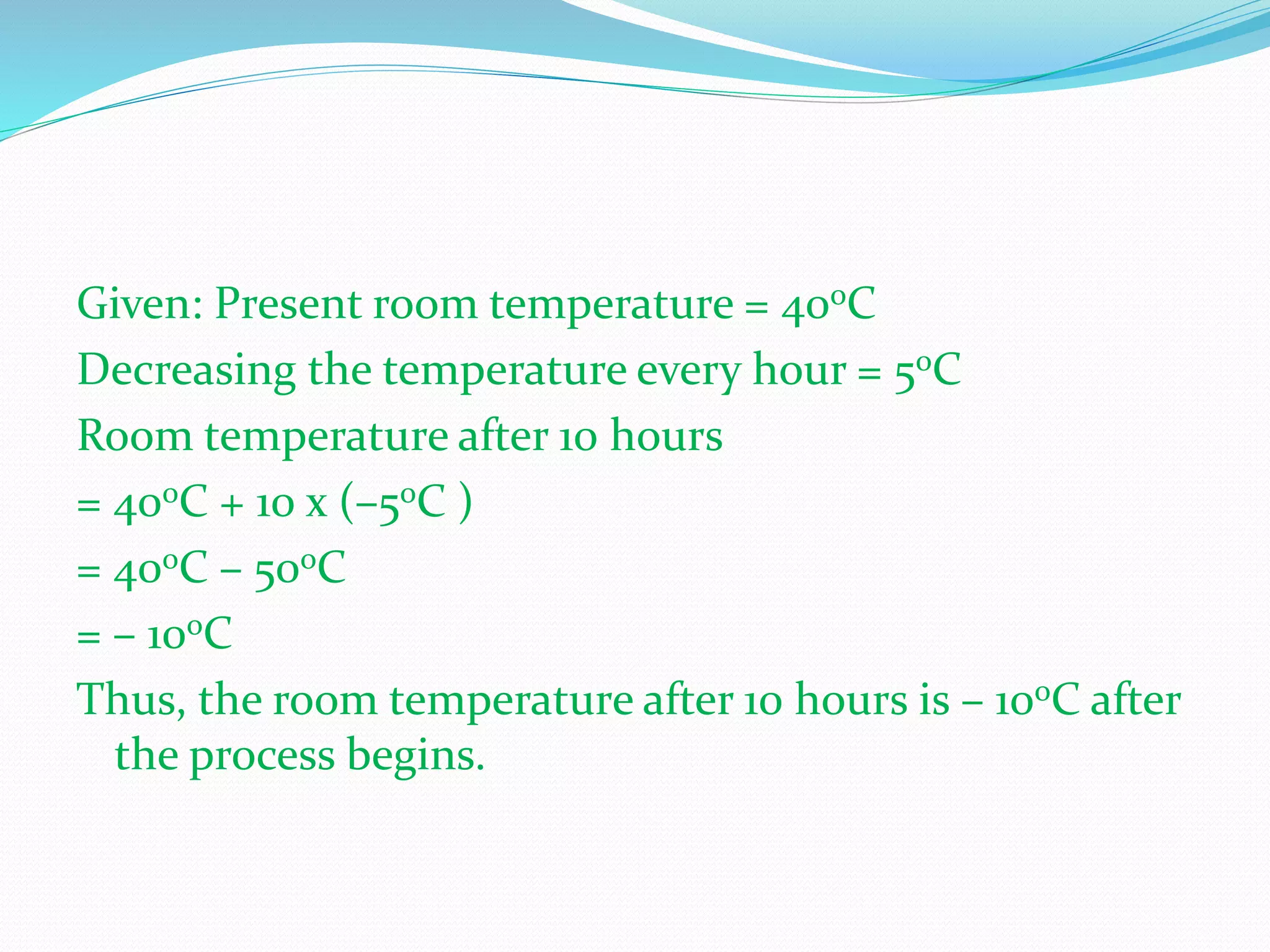 integers word problems grade 7 | PPTX