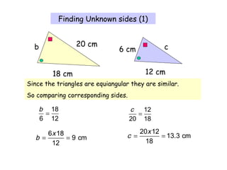 7th pre alg similarity & triangles | PPT