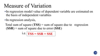 Statistics-Regression analysis | PPTX