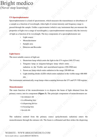 7th semester Instrumental method of analysis unit -1 B.pharma Bright ...