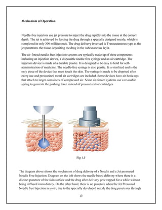 Needle free Injection-main project(7th sem) | PDF