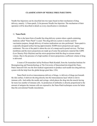 Needle free Injection-main project(7th sem) | PDF