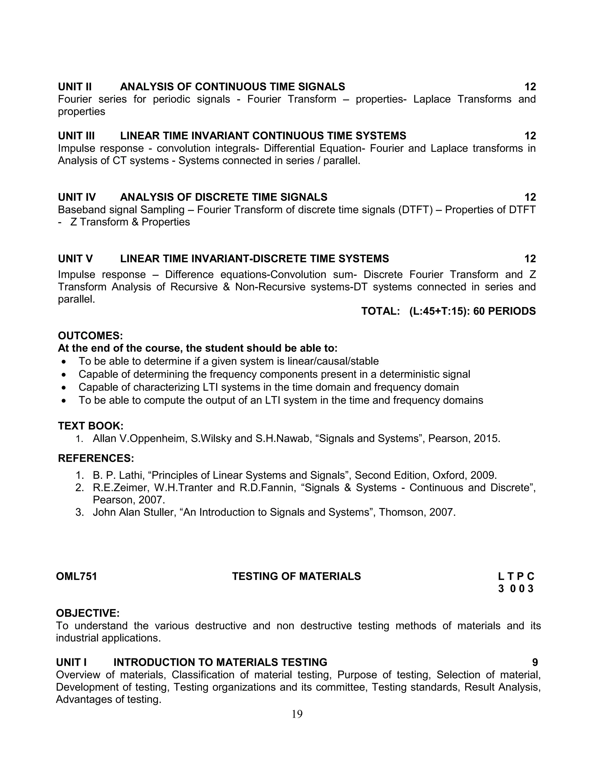 7th sem open elective list and syllabus | PDF