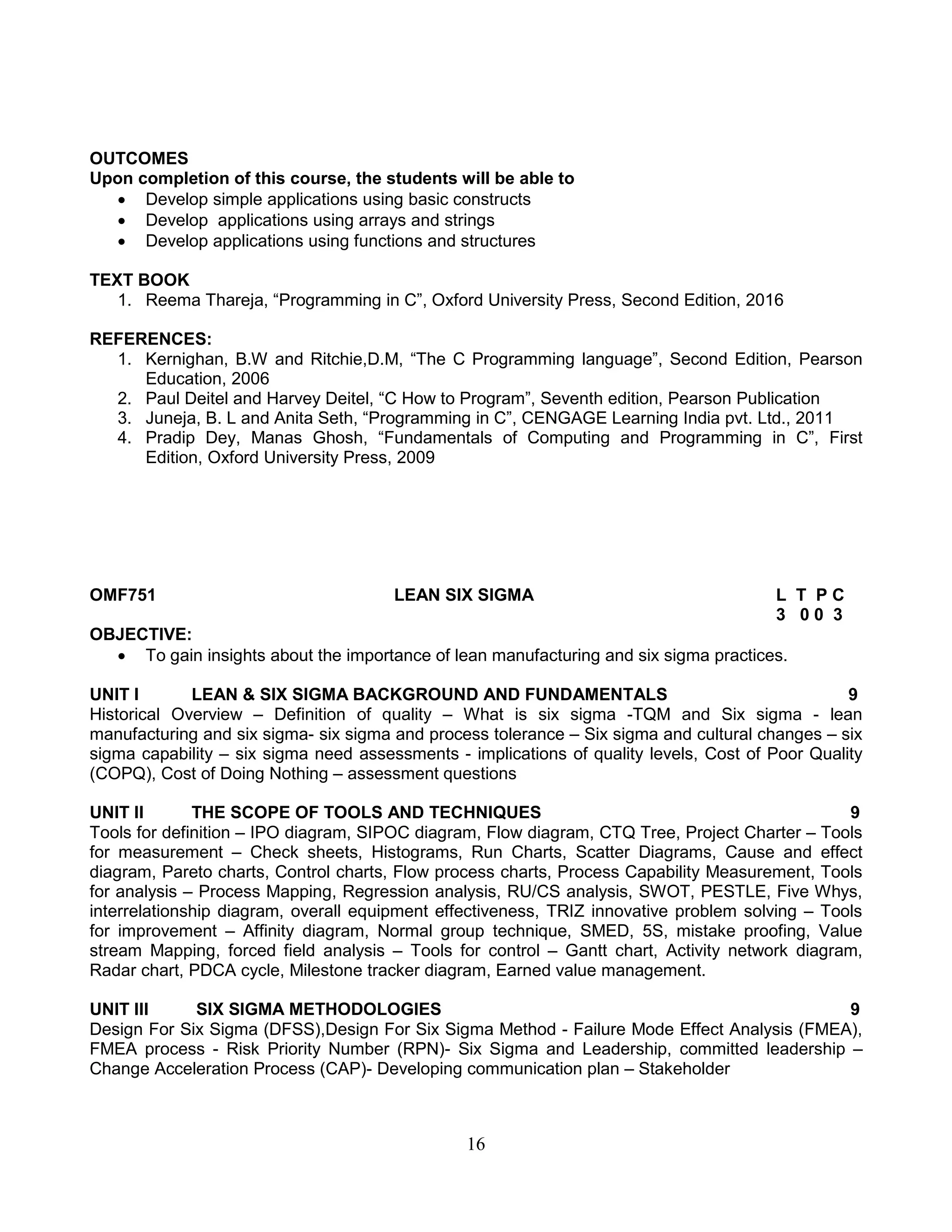 7th sem open elective list and syllabus | PDF