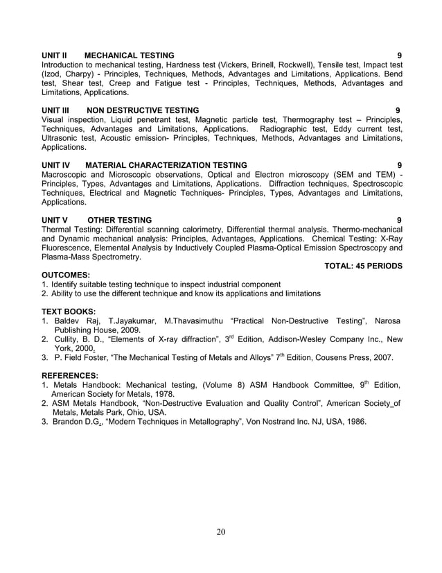 7th sem open elective list and syllabus | PDF