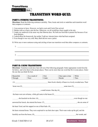 7th transitions | PDF