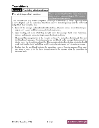 7th transitions | PDF