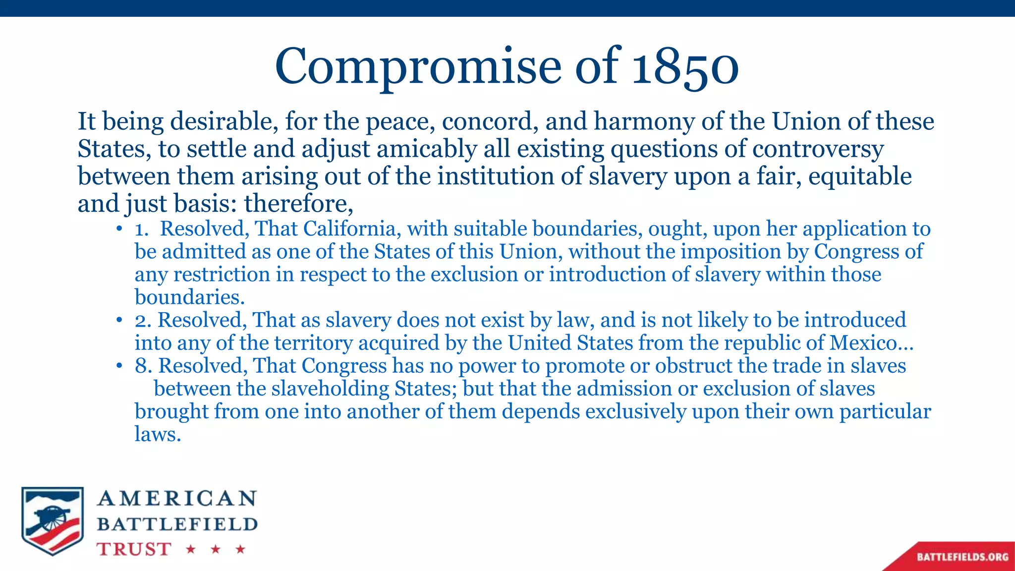 7th Updated Disunion PowerPoint (Middle School).pptx