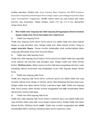 TINDAK TUTUR DAN PERISTIWA TUTUR | DOCX