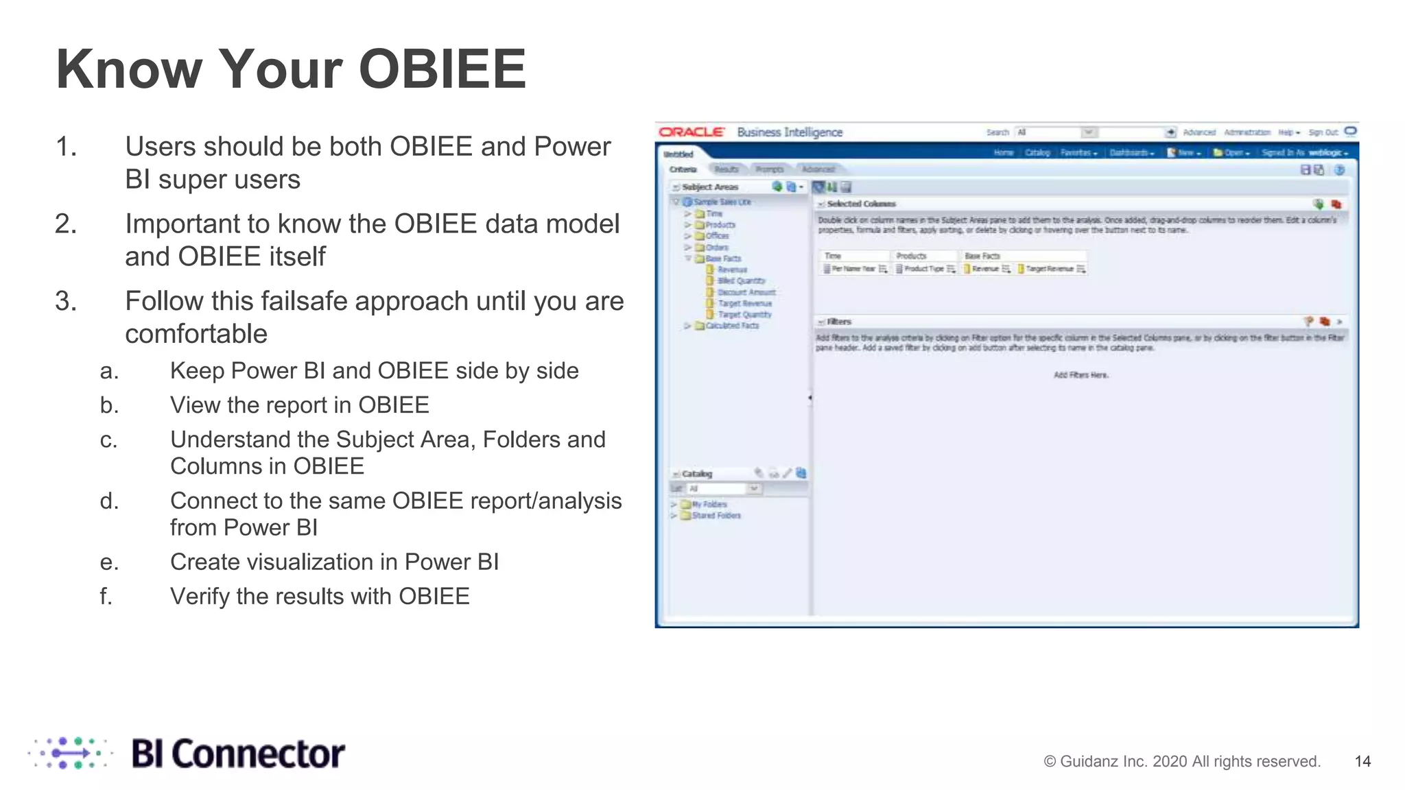 7 tips and tricks for connecting power bi to obiee and oracle analytics cloud | PPTX