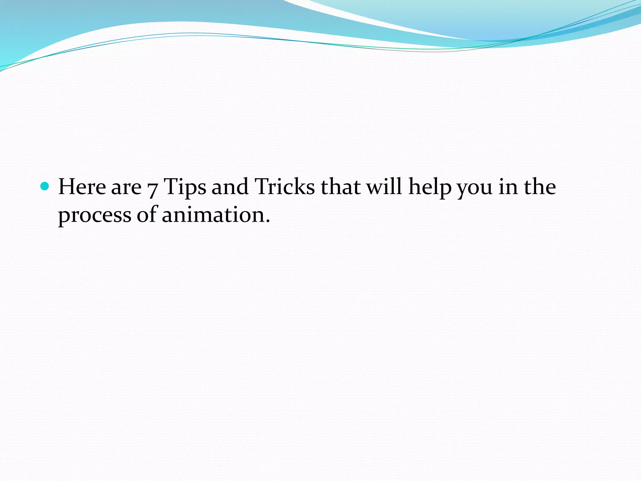 7 Tips and Tricks for making Animations for 2D Games | PPT
