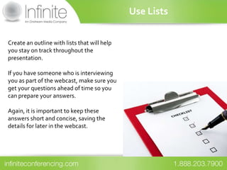 7 tips for a successful webcast | PPTX | Web Conferencing | Computer ...