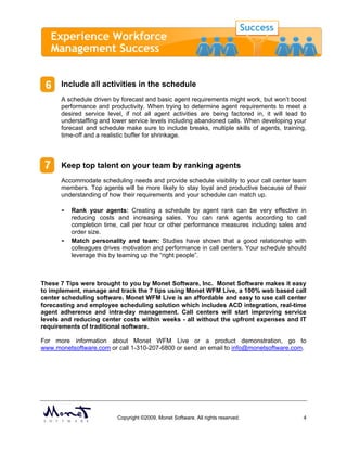 7 tips for_call_center_scheduling | PDF