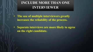 7 tips for conducting an effective interview | PPT
