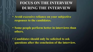 7 tips for conducting an effective interview | PPTX