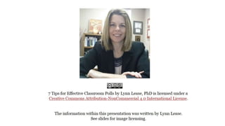 7 Tips for Effective Classroom Polls | PPT