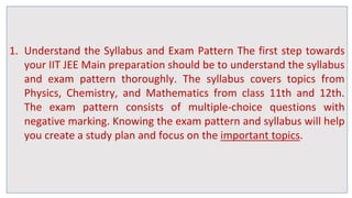 7 tips for IIT JEE Main Preparation (1).pptx