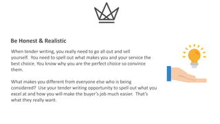 7 Tips for Novice Tender Writers | PPT