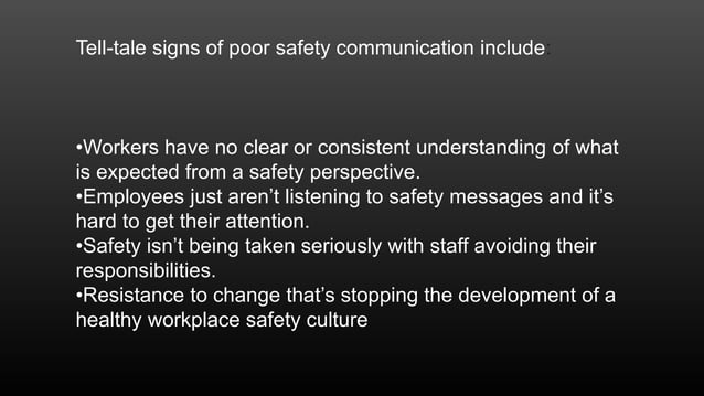 7 tips for safety communications | PPTX | Business Administration ...