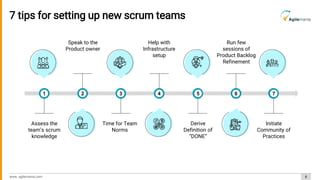 7 Tips For Setting Up New Scrum Teams | PPTX
