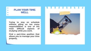 7 Tips Help You to Balance Study, Work and Personal Life | PPTX