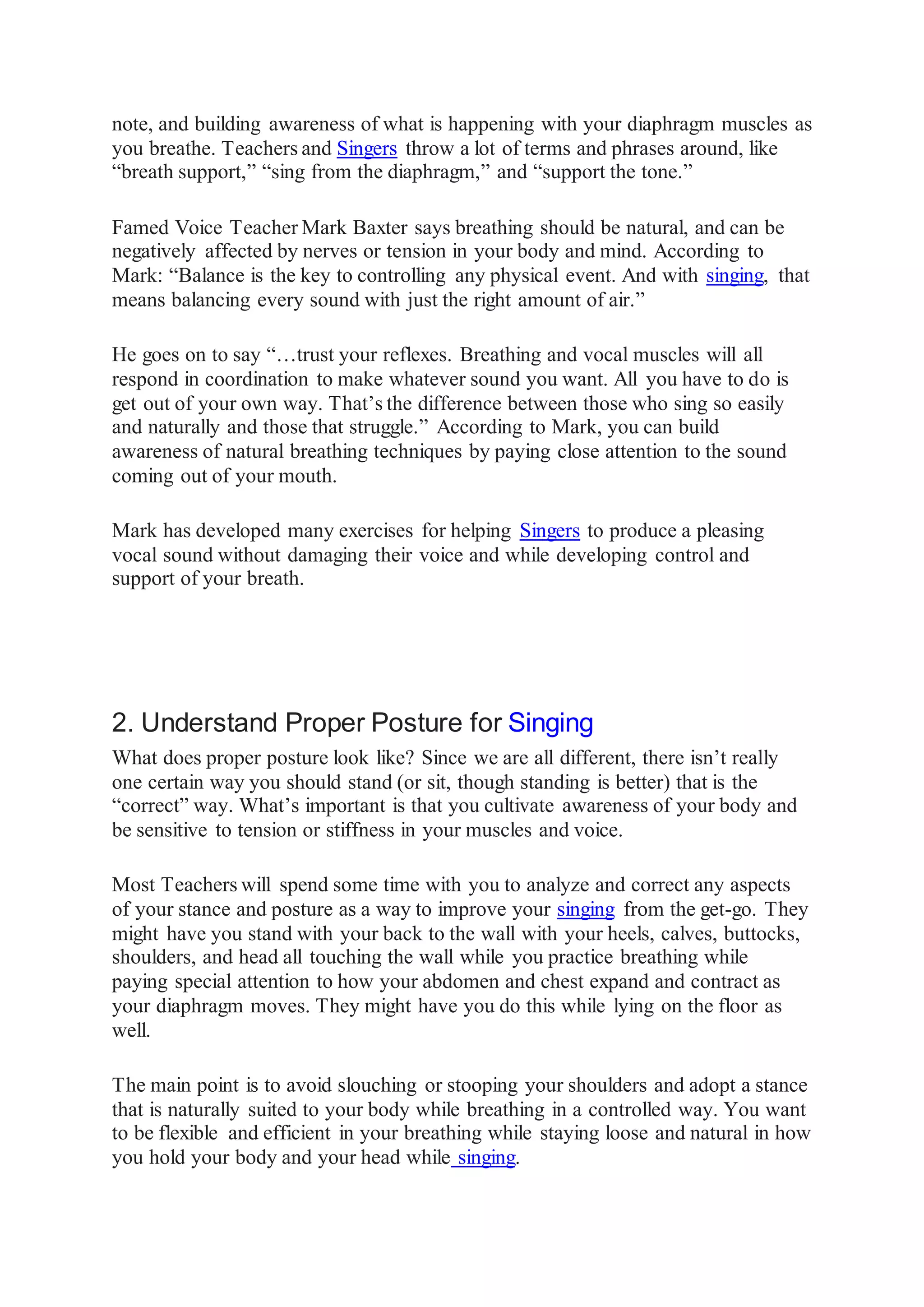 7 tips on how to sing better | DOCX