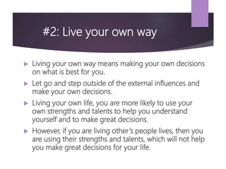 7 tips to help you make great decisions | PPTX | Education