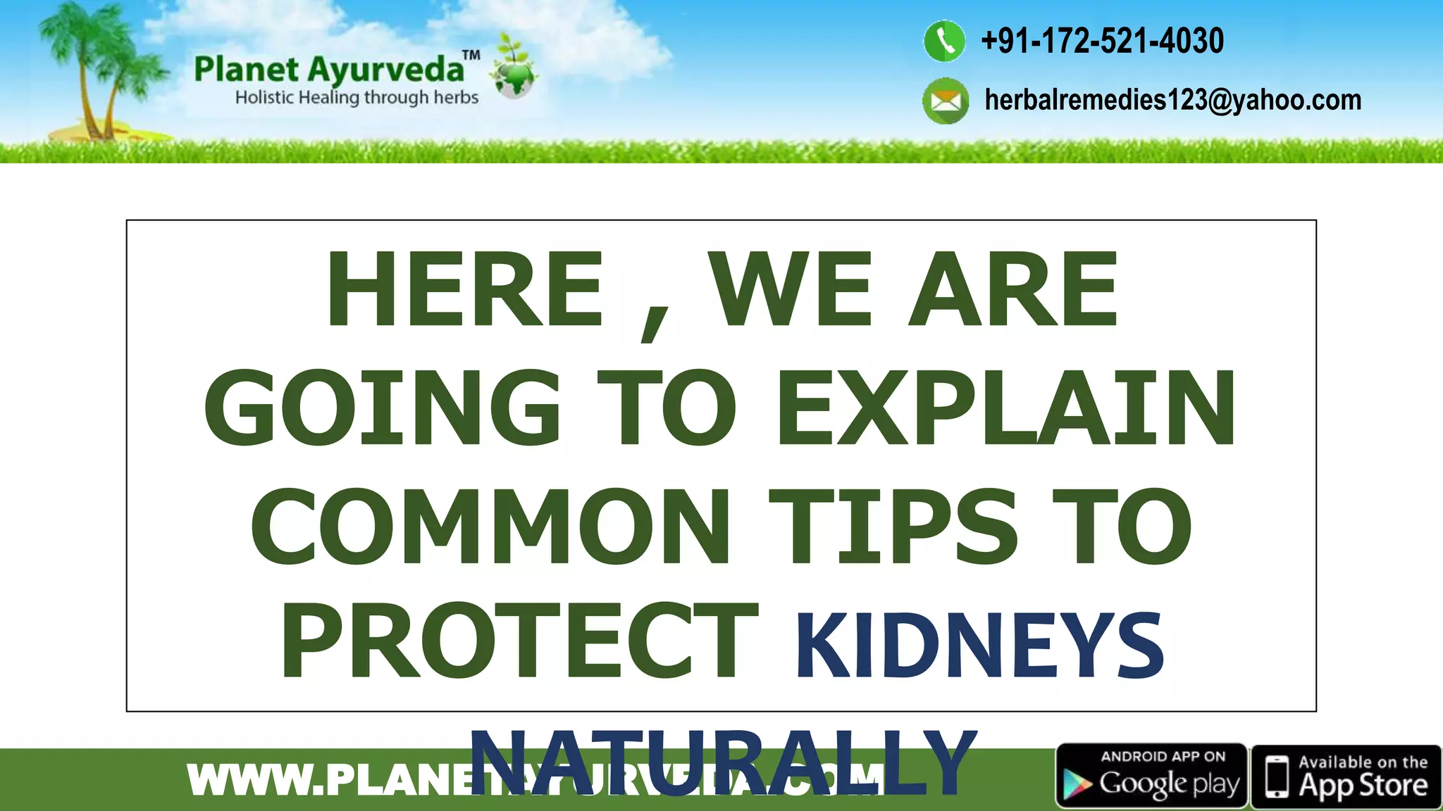 TOP 7 Tips to Protect Your Kidneys and Keep Them Healthy | PPT