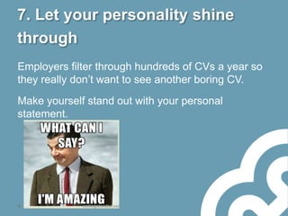 7 tips when writing your first CV | PPT