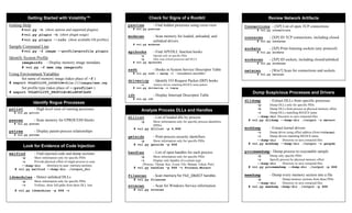 Memory forensics cheat sheet | PDF