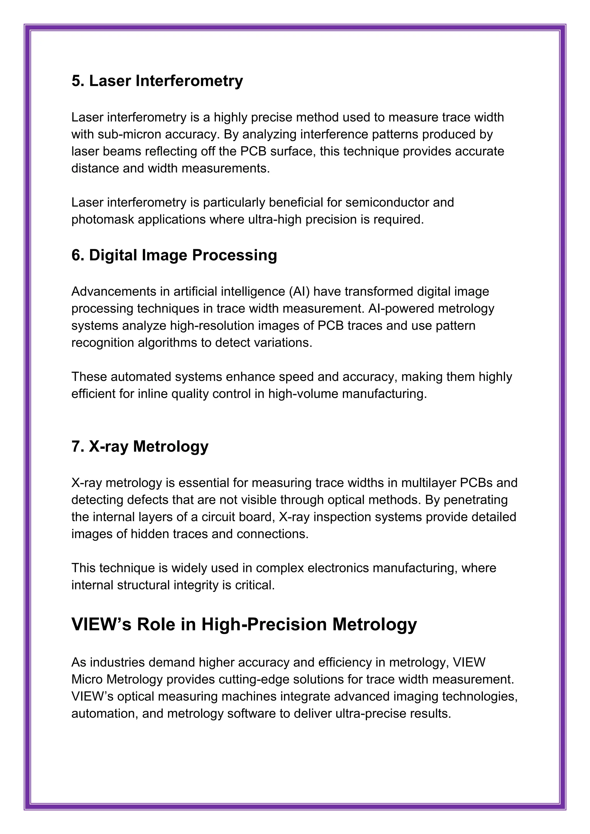 7 Tools for Accurate Trace Width Measurement | PDF