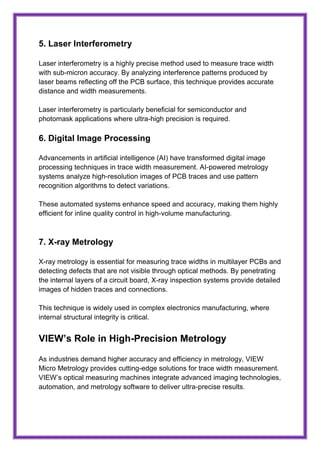 7 Tools for Accurate Trace Width Measurement | PDF