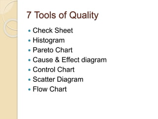 7 tools of quality | PPTX