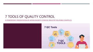 Seven tools of quality control.slideshare | PPTX