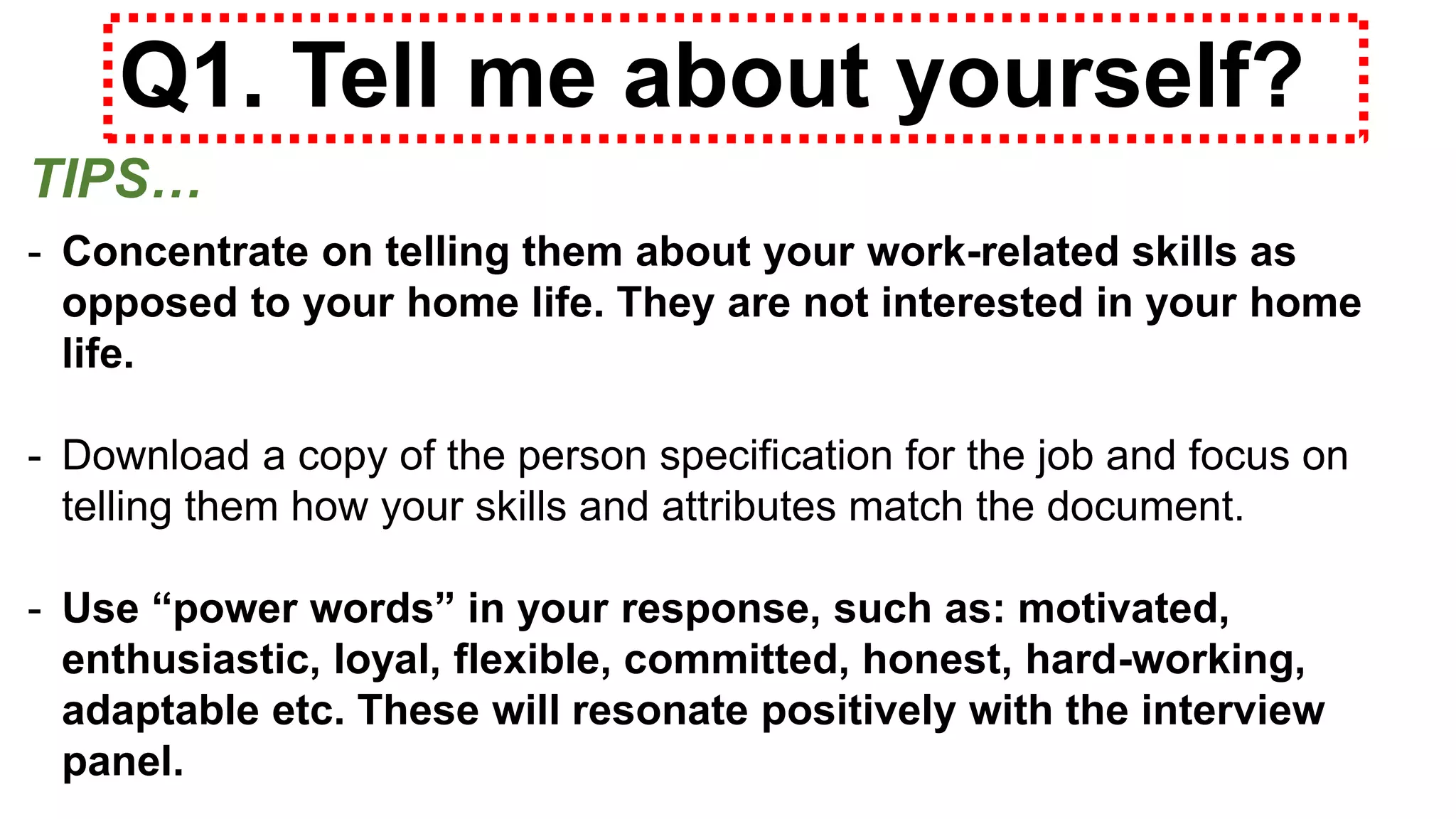 7 top interview questions and answers by Richard McMunn | PPTX