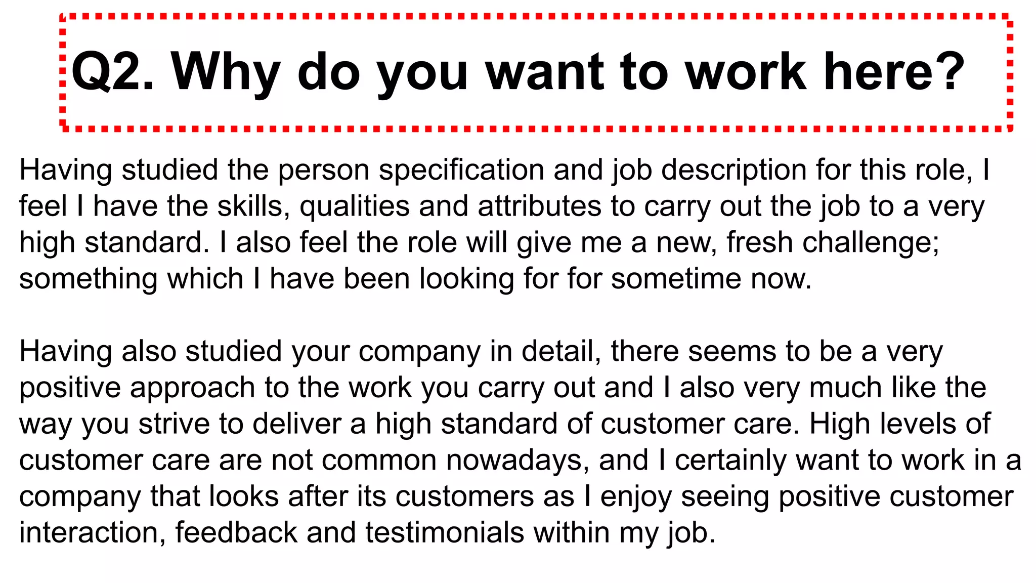 7 top interview questions and answers by Richard McMunn | PPTX