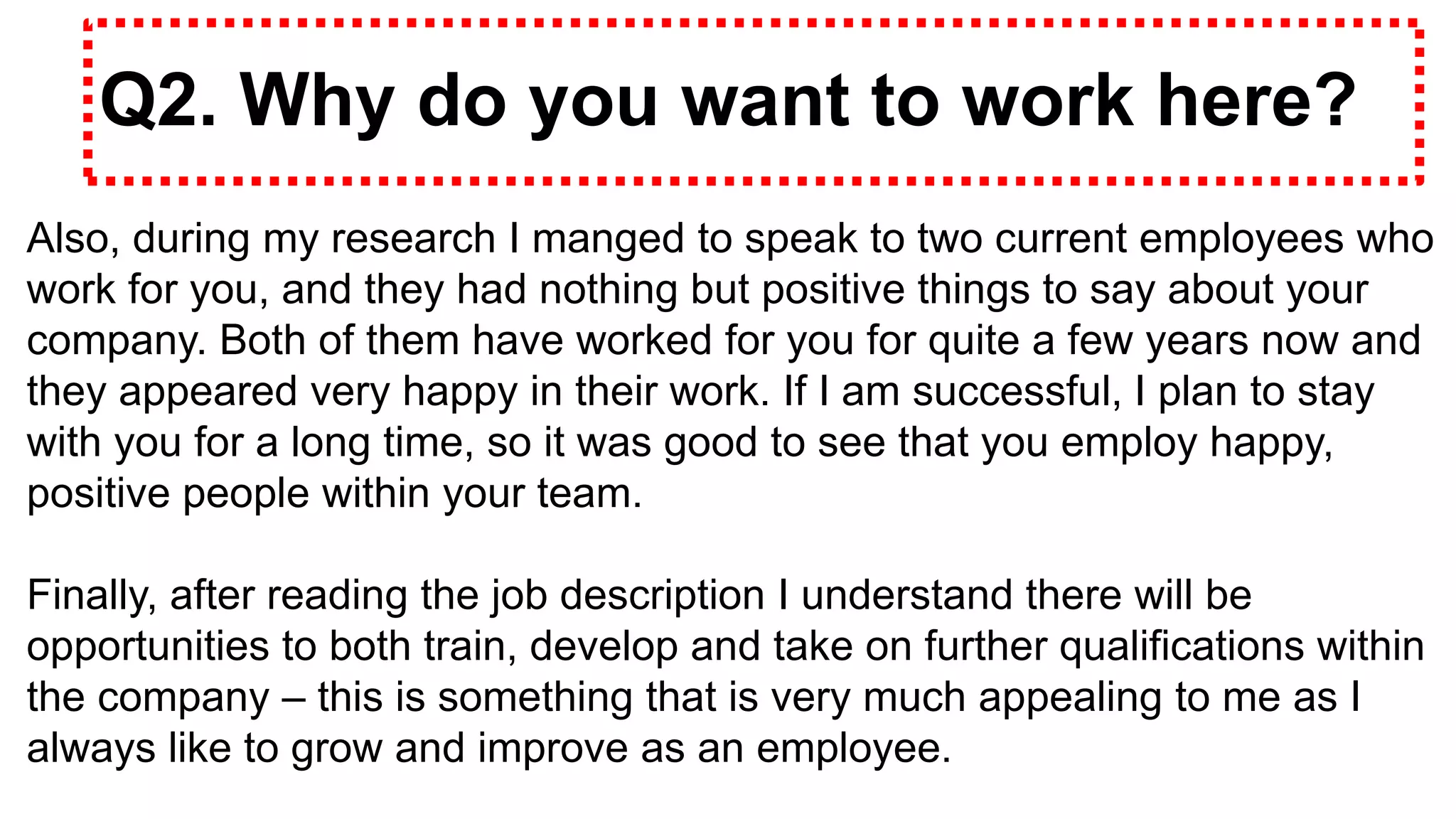 7 top interview questions and answers by Richard McMunn | PPTX