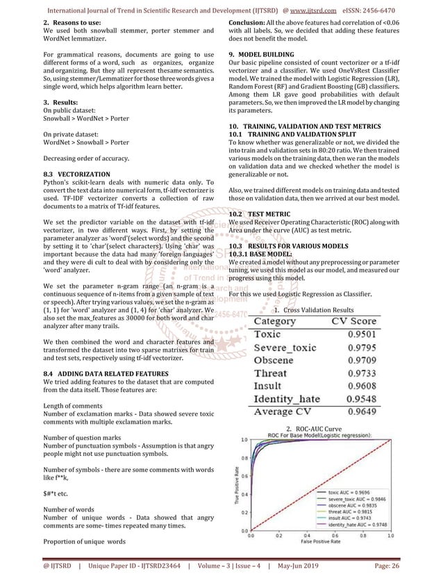 Toxic Comment Classification Pdf Computing Technology And Computing