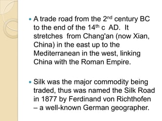 7 trade routes | PPT