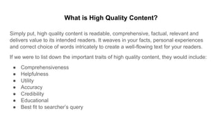 7 Traits of High Quality Content Useful Tips to Improve Your Writing.pptx