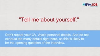 7 tricky interview questions | PPT | Resume Writing and Advice | Job Search