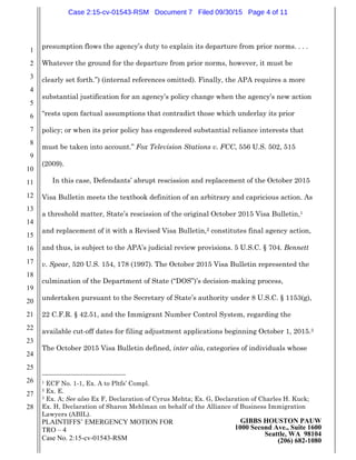 Emergency Motion for Temporary Restraining Order | PDF