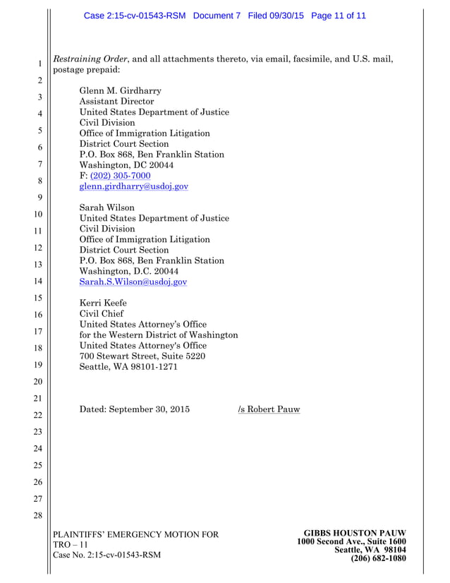 Emergency Motion for Temporary Restraining Order | PDF Emergency Motion for Temporary Restraining Order | PDF