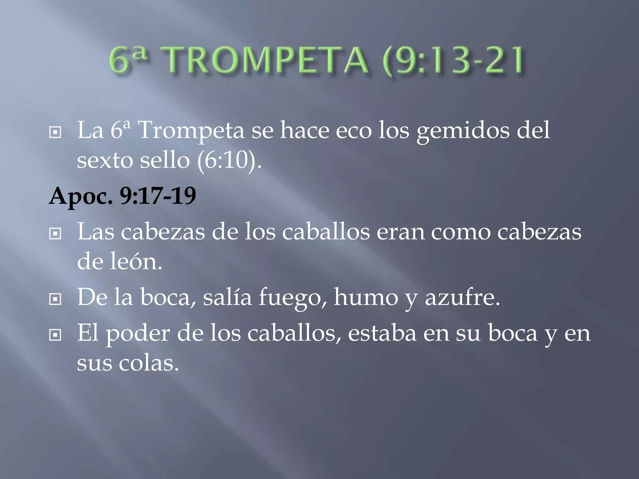 7 trompetas de apocalipsis | PPTX | Christianity | Religion & Spirituality