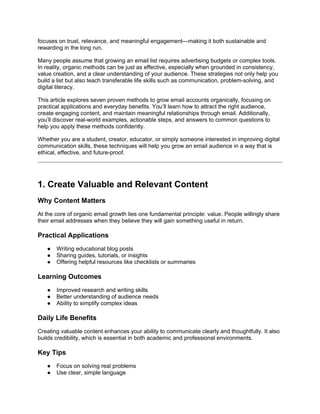 7 Proven Methods to Organically Grow Your Email List in 2026 for ...