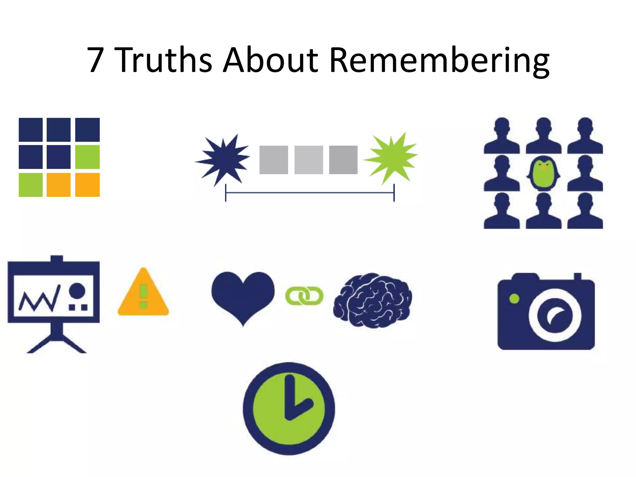 7 truths about remembering | PPT